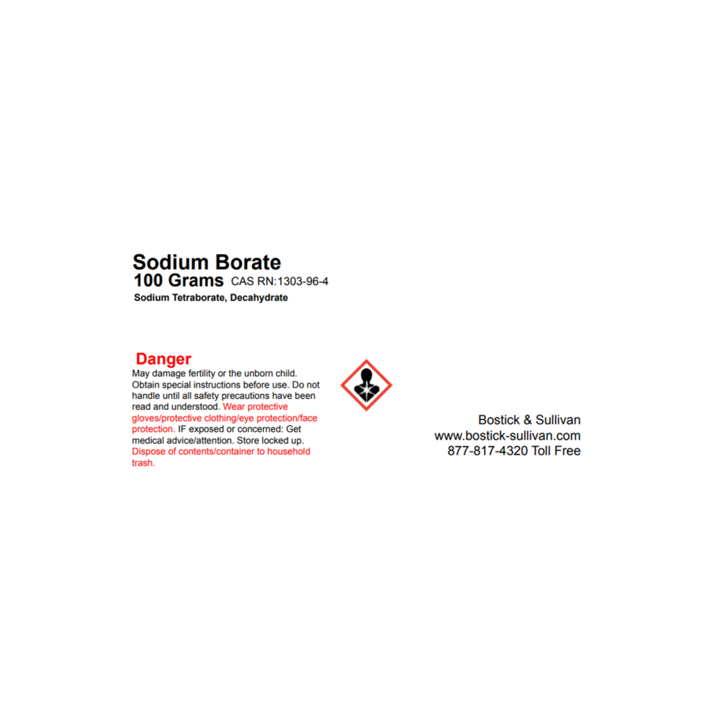 Sodium Borate Decahydrate - Bostick & Sullivan