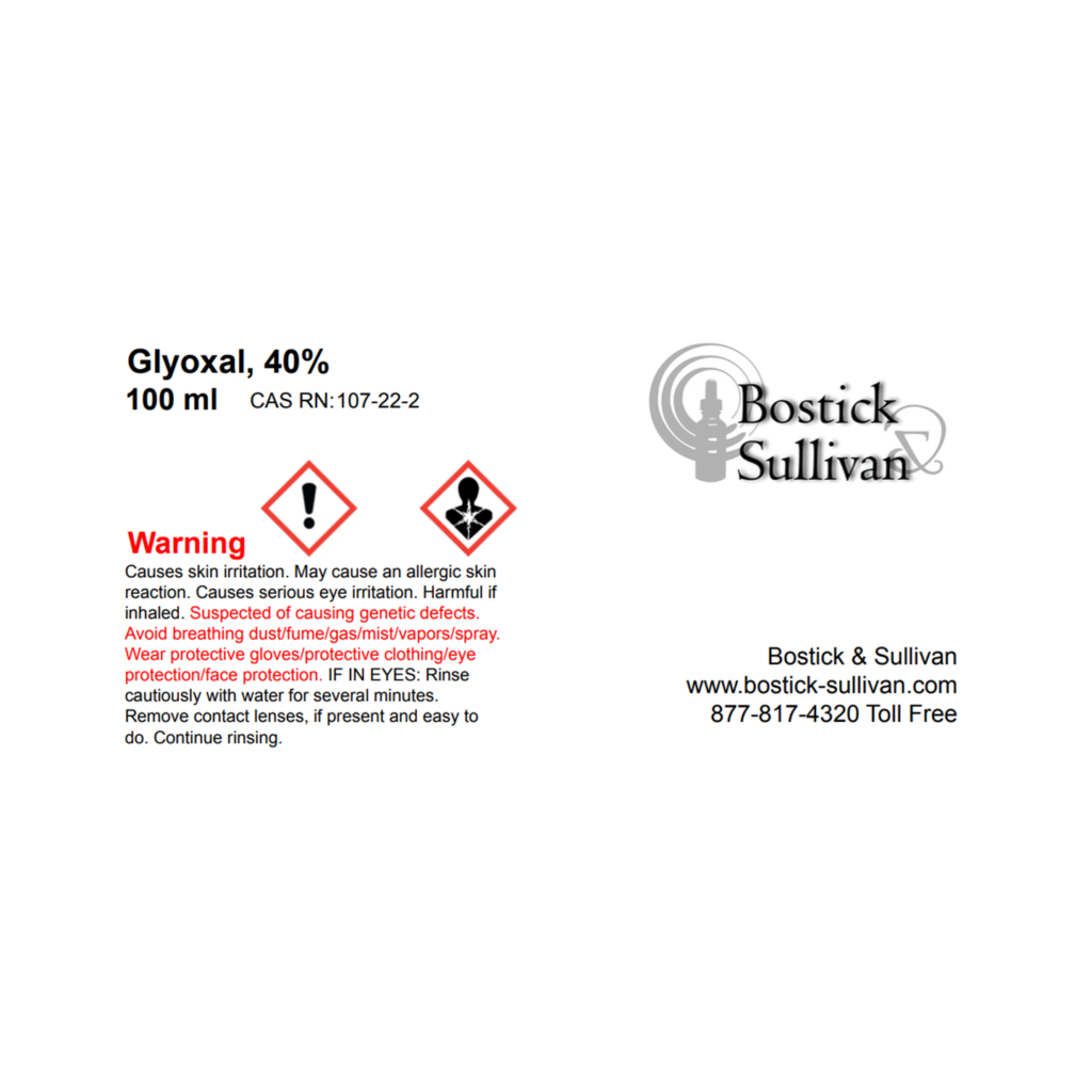 Glyoxal 40% Soloution - Bostick & Sullivan