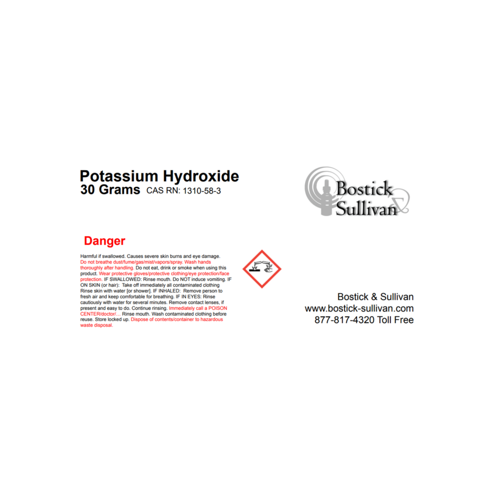 Ferric Oxalate Solution # 1 - Bostick & Sullivan